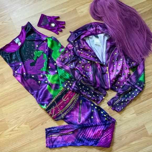 Disney | Costumes | Disney Descendants 2 Kids Mal Full Costume | Poshmark